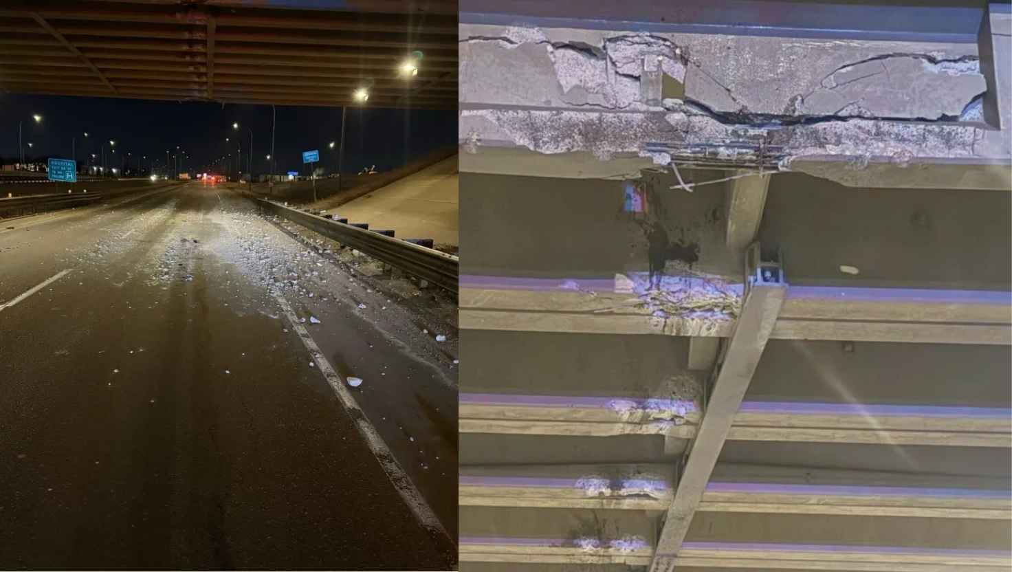 Sherwood Park Freeway Blocked After Truck Damages Overpass in Edmonton ...